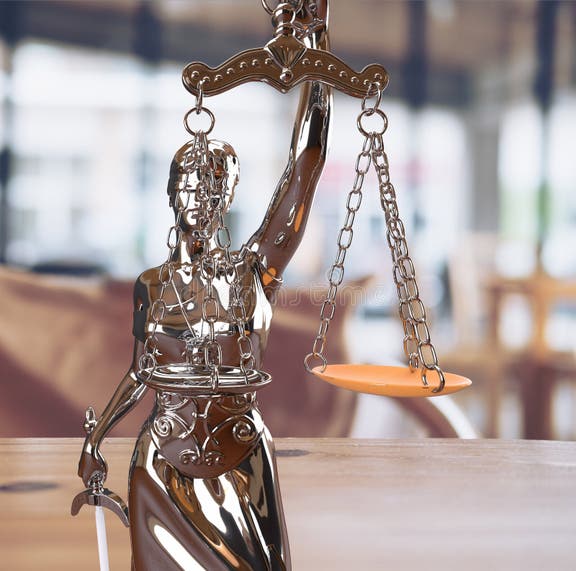 Themis with Scale and Sword 3d Rendering Stock Illustration ...