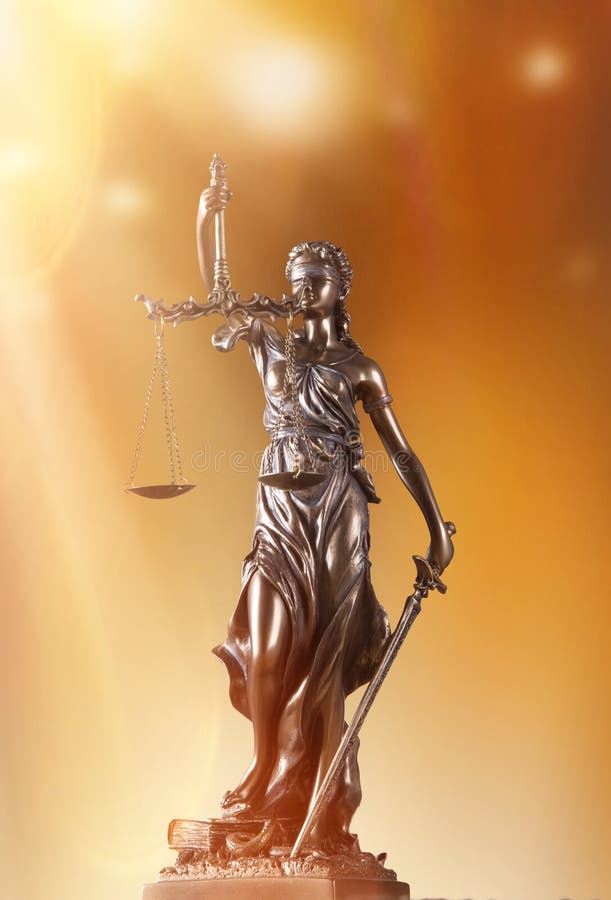 Themis In Spotlight, Law Concept. Stock Image - Image of honesty ...