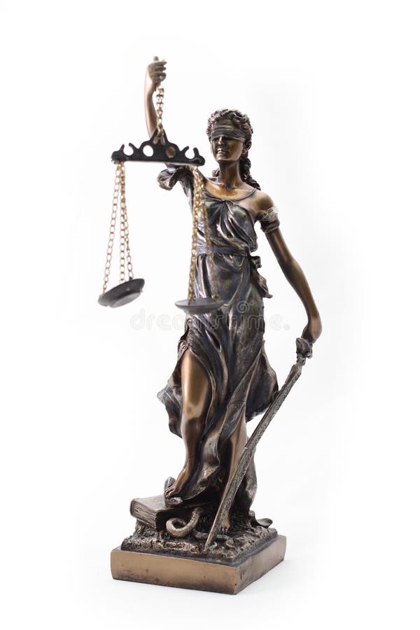 Themis statue stock photo. Image of goddess, gold, isolated - 47708366