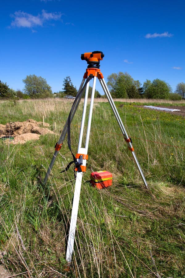 Theodolite stock photo. Image of outdoors, measuring - 24883426