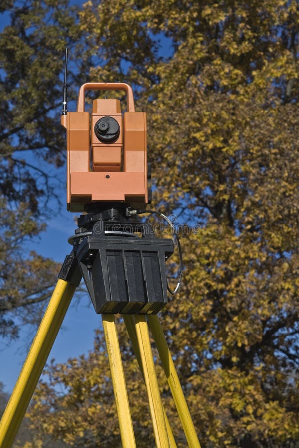 Theodolite stock image. Image of system, surveyor, lens - 7659687