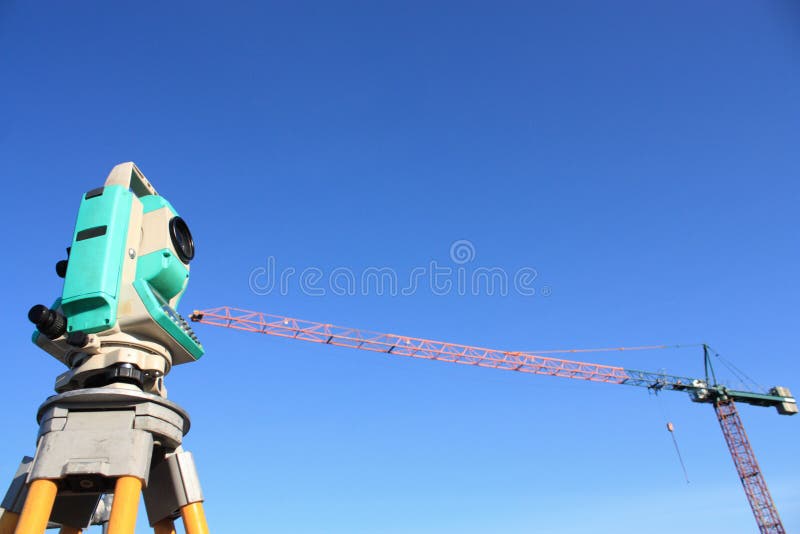 Theodolite stock photo. Image of geodesy, construction - 52167964