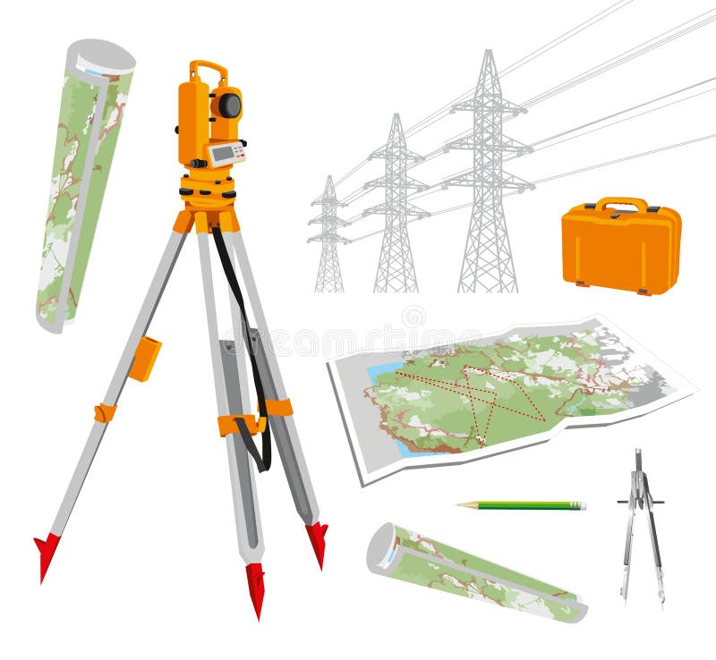 Surveying Instruments Stock Illustrations – 125 Surveying Instruments ...