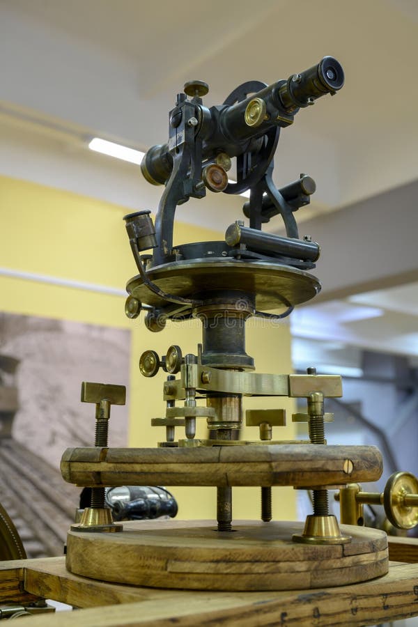 Theodolite is a Retro Device Manufactured in the Mid-20th Century Stock ...