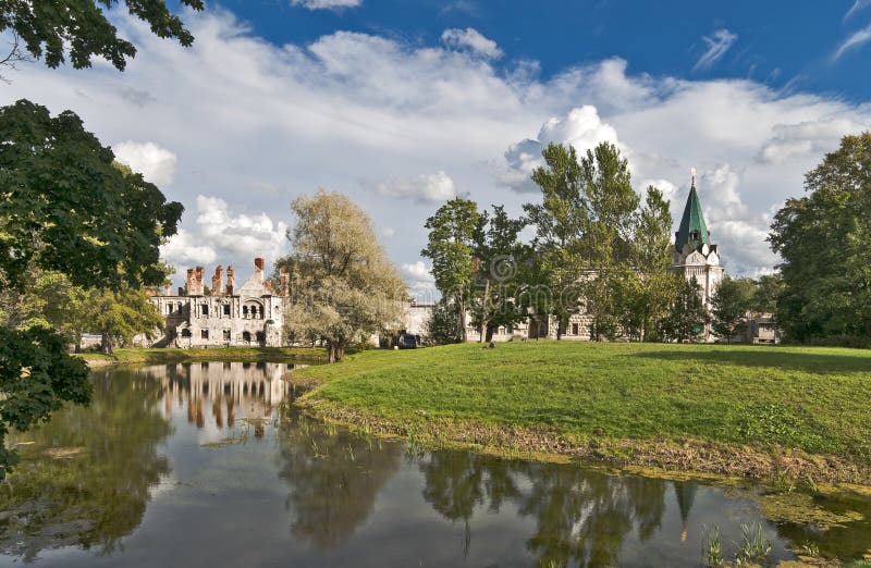 Theodore town stock image. Image of clouds, reflection - 25187145