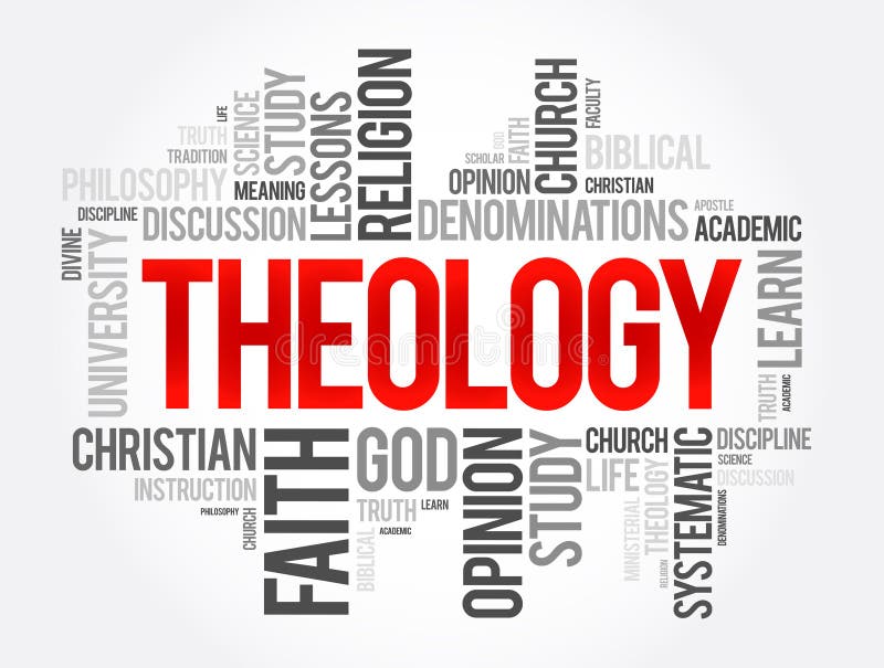 Theology Word Cloud Collage, Religion Concept Background Stock ...
