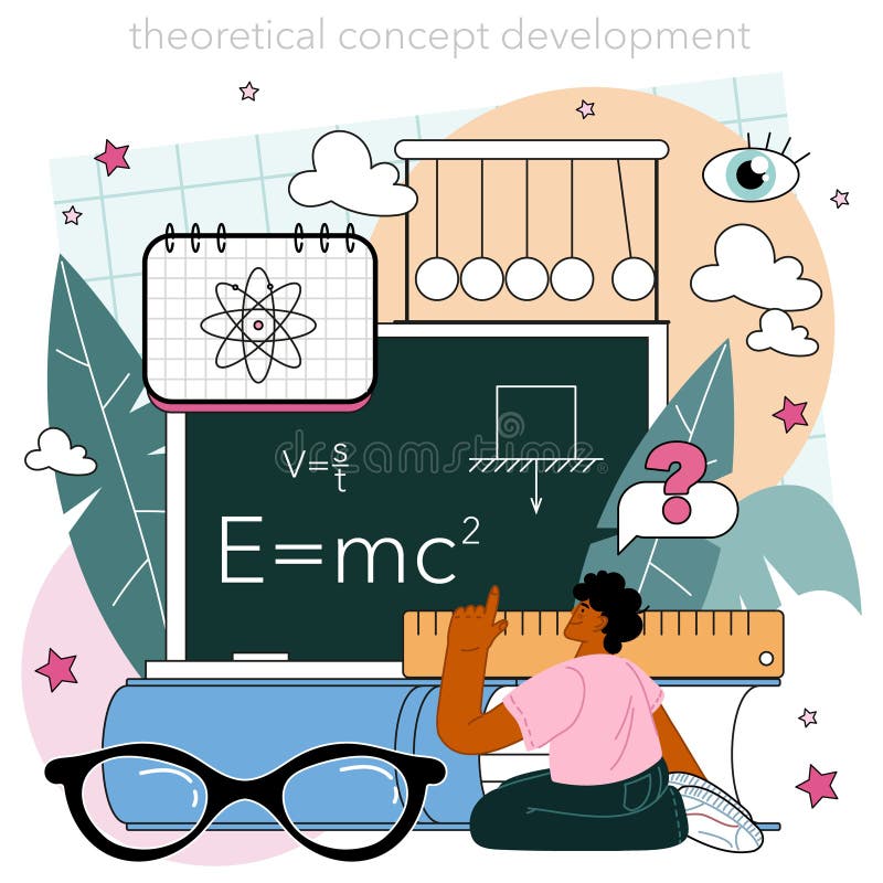 Theoretical Physicist Concept. Physicist Explore Electricity, Magnetism ...