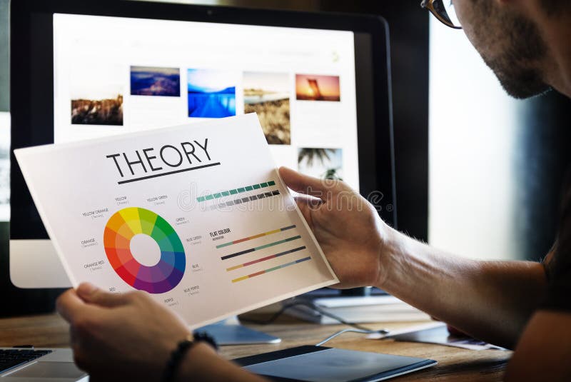 Theory Graphic Chart Color Scheme Concept Stock Image - Image of circle ...