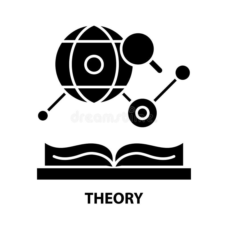 Theory Icon, Black Vector Sign with Editable Strokes, Concept ...