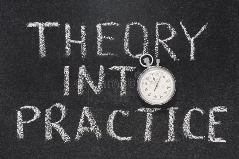 Theory into practice stock image. Image of education - 97576689