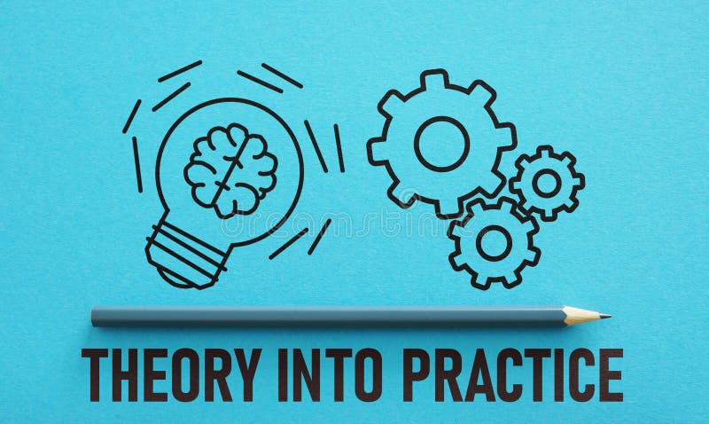 Theory into Practice is Shown Using the Text Stock Image - Image of ... Theory into Practice is Shown Using the Text Stock Image - Image of ...