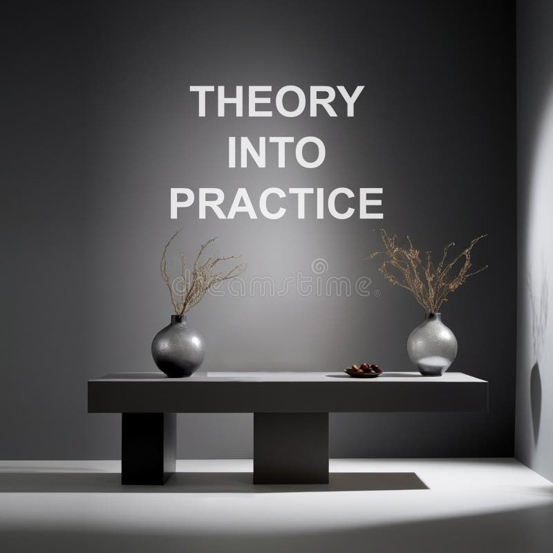 Theory into Practice Text Message Written on Note Page. Education and ...