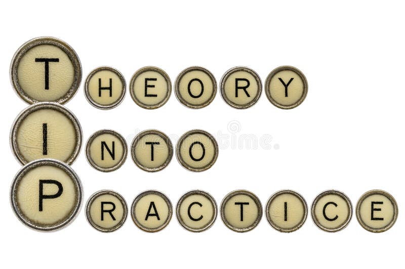 Theory into Practice - TIP Acronym Stock Photo - Image of note ...
