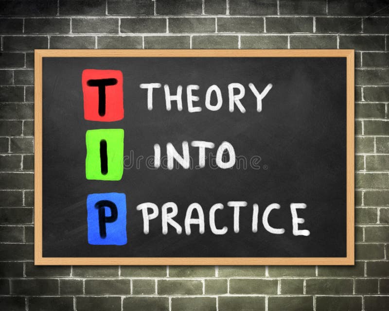 THEORY into PRACTICE stock illustration. Illustration of science - 52846521 THEORY into PRACTICE stock illustration. Illustration of science - 52846521