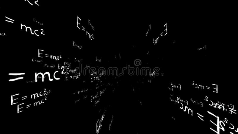 Theory of Relativity. Einstein`s Formula Stock Footage - Video of ...