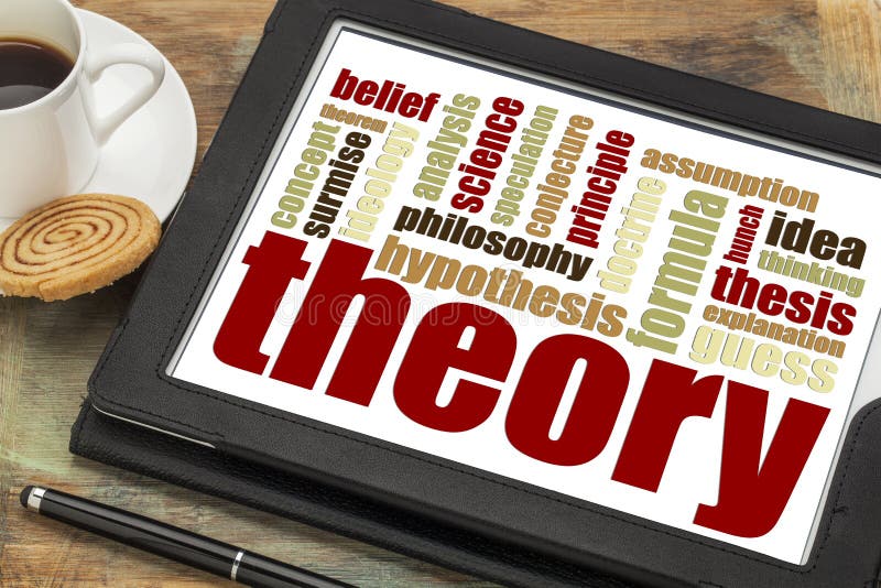 Theory Word Cloud on Vintage Blackboard Stock Image - Image of ...