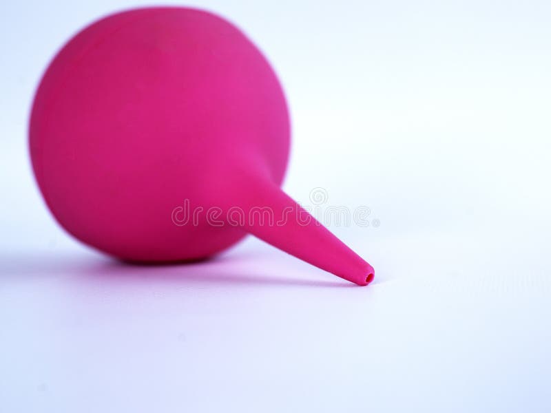 Pink Enema Isolated on White Stock Image - Image of rubber, cleansing ... Pink Enema Isolated on White Stock Image - Image of rubber, cleansing ...