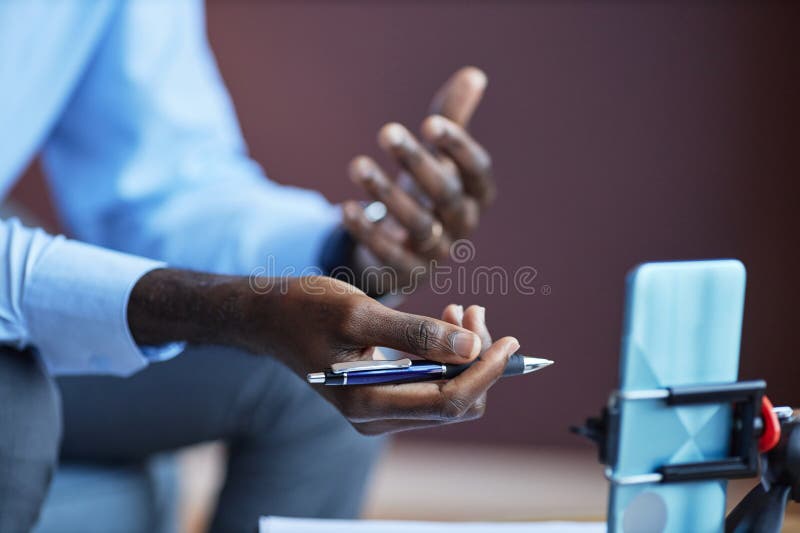Therapist Answering Video Call Stock Image - Image of psychology ...