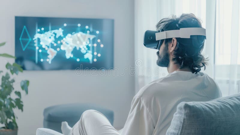 Therapist Conducting a Virtual Therapy Session Stock Illustration ...