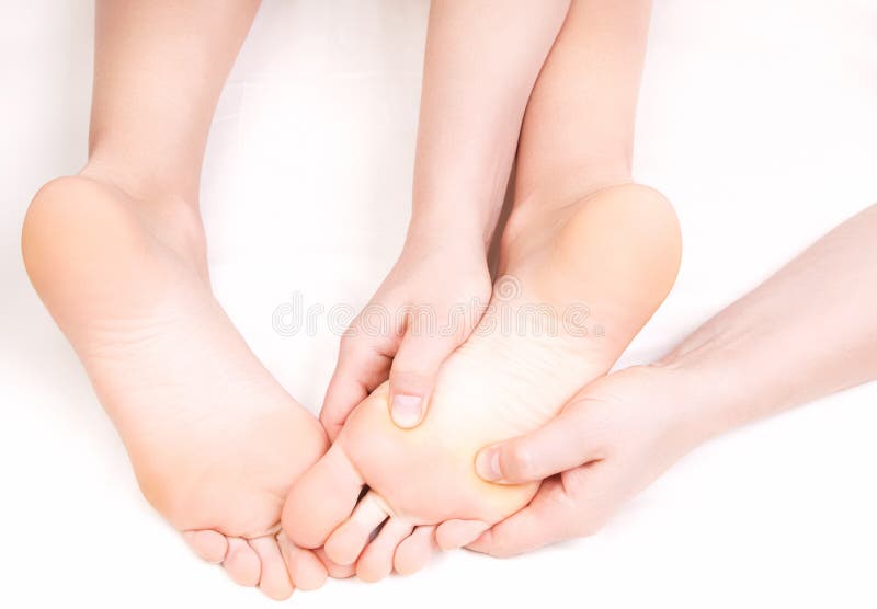 Therapist Doing a Foot Massage Stock Photo - Image of muscle ...