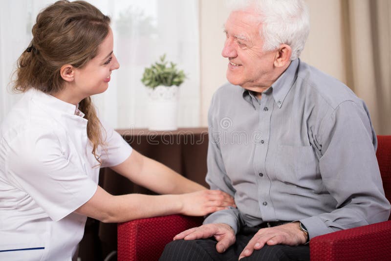 Therapist home visit stock image. Image of nurse, doctor - 56802809