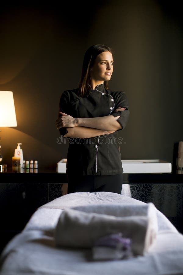 Therapist in the Massage Room Stock Image - Image of health, young ...