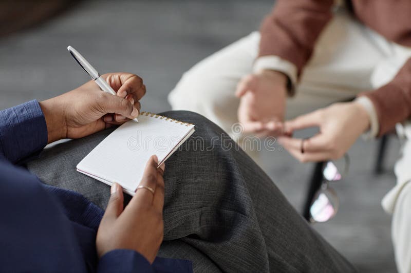 Therapist Taking Notes stock photo. Image of note, mental - 354767172