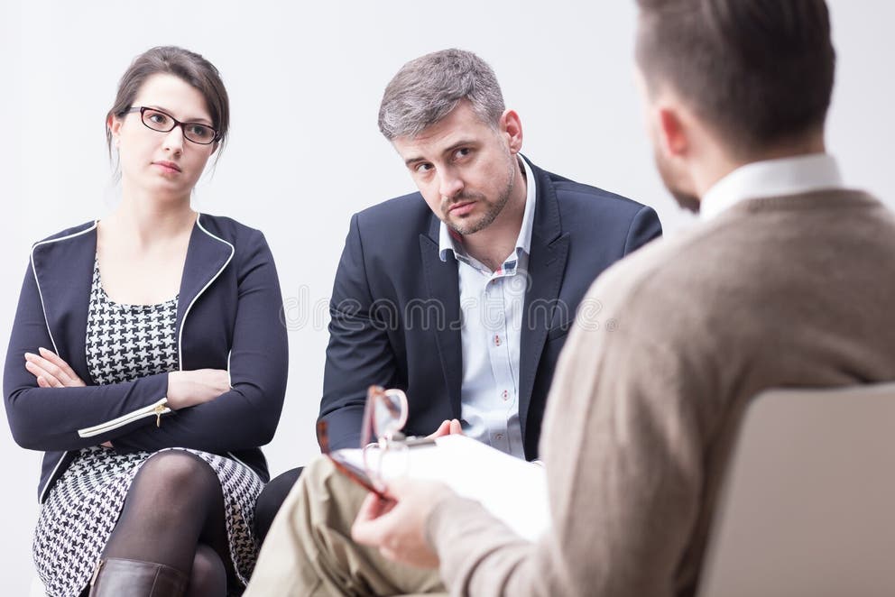 Therapist is Talking about Problems Stock Image - Image of ...