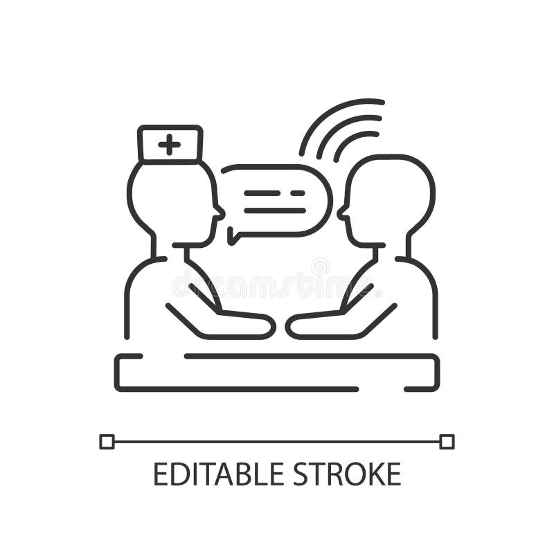 Therapy Linear Icons, Signs, Symbols Vector Line Illustration Set Stock ...