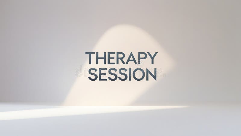 Therapy Session Message Illuminated by Soft Natural Light in Minimal ...
