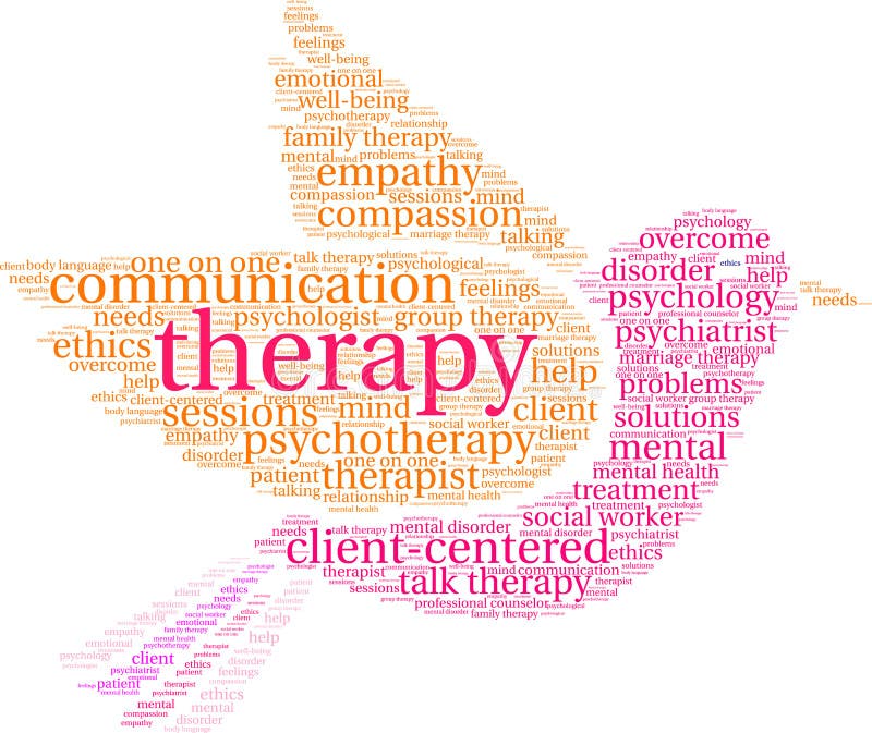 Therapy Word Cloud stock vector. Illustration of marriage - 108111661