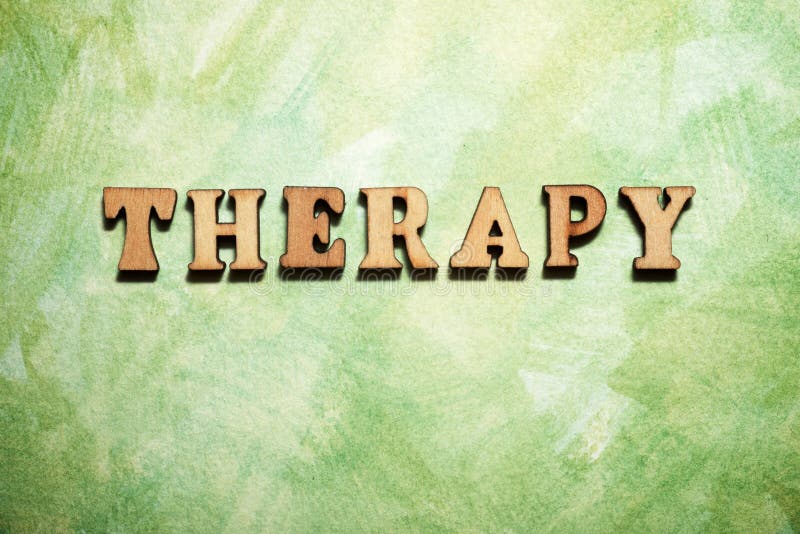 Therapy word view stock photo. Image of concept, concepts - 181087178