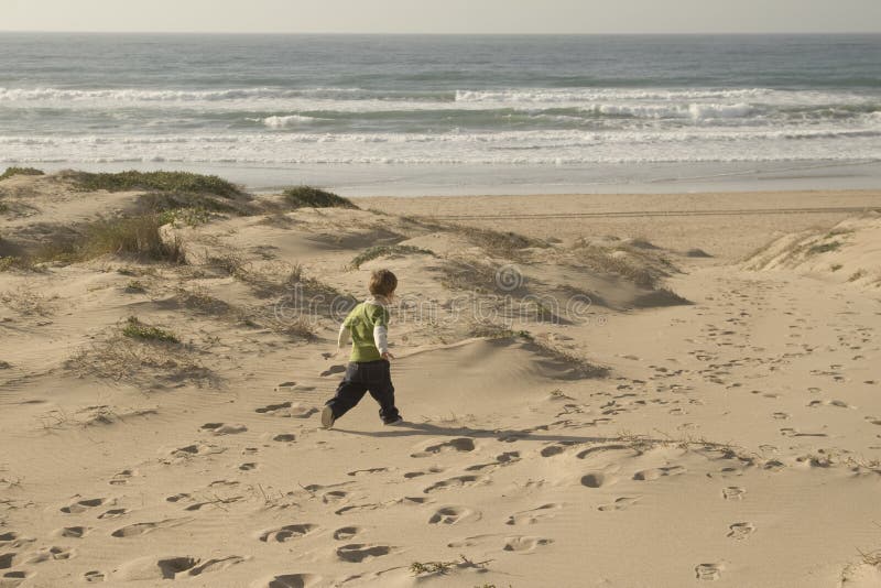 Almost There stock photo. Image of footsteps, waves, shore - 13135578
