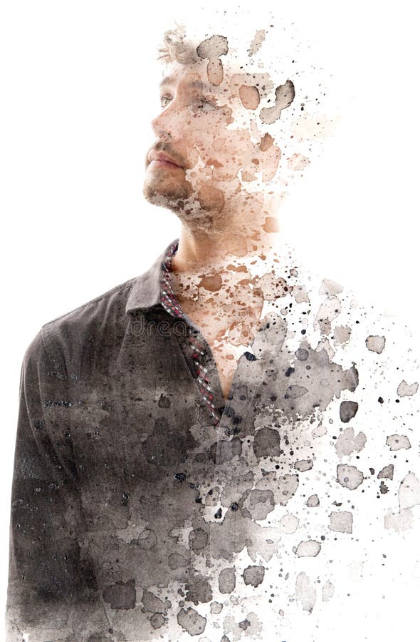 Is There Anything but Emptiness. Paintography. Stock Image - Image of ...