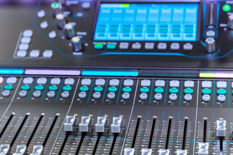 There is a Volume Control Panel Sound Mixer an Equalizer on Console in ...