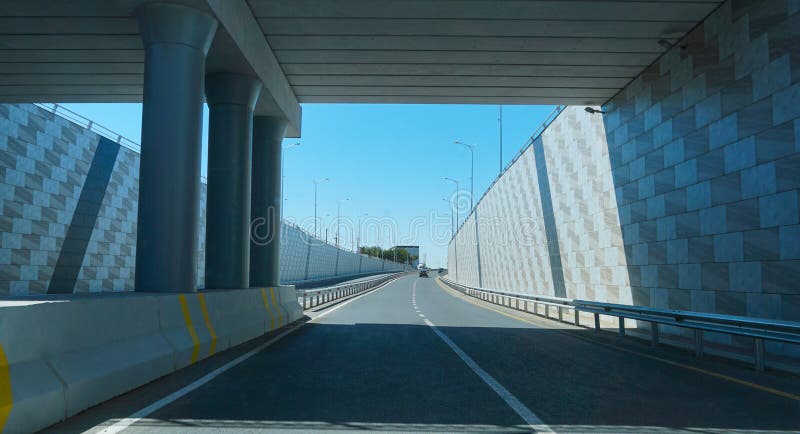 There is a Bridge Over the Road Stock Photo - Image of highway, jungle ...
