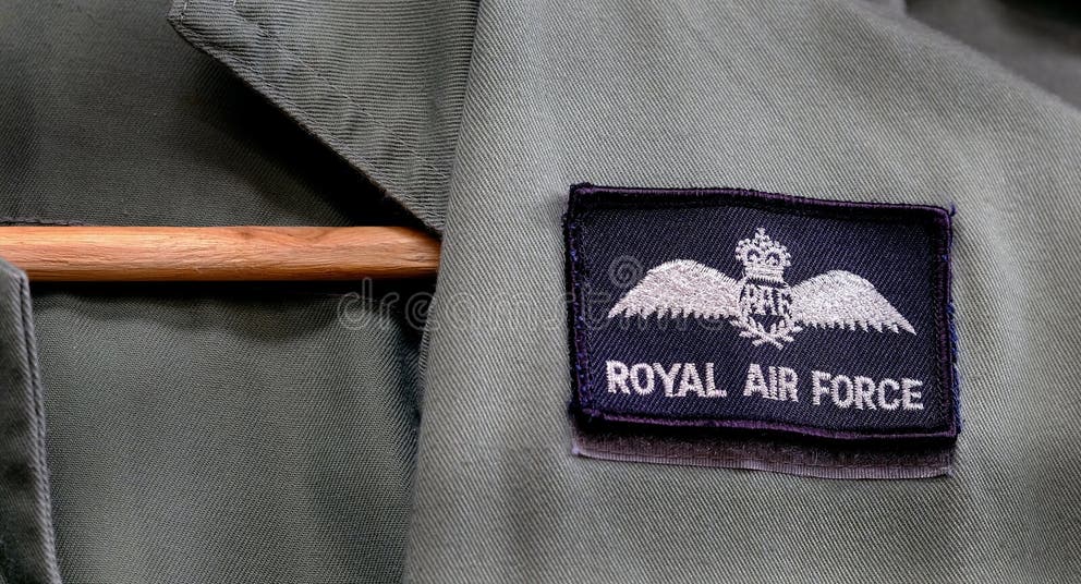 Royal Air Force Wings on Flying Suite Coverall. Editorial Photo - Image ...