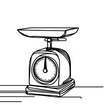 Weighing Scale Drawing Stock Illustrations – 806 Weighing Scale Drawing ...