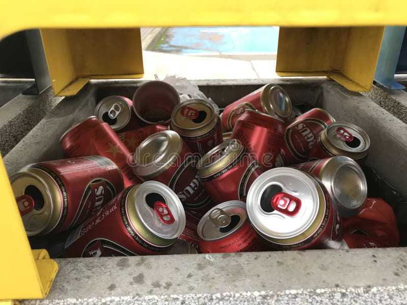 There are the Empty Beer Cans Editorial Photo - Image of island, empty ...