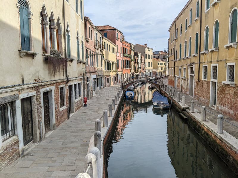 One of the Side Canals in Venice, Italy Stock Photo - Image of canal ...