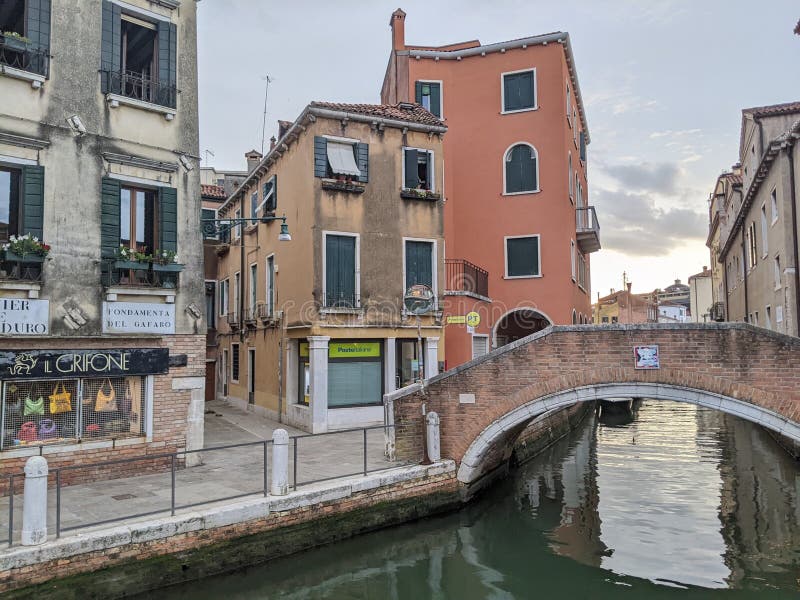 One of the Side Canals in Venice, Italy Editorial Photo - Image of ...