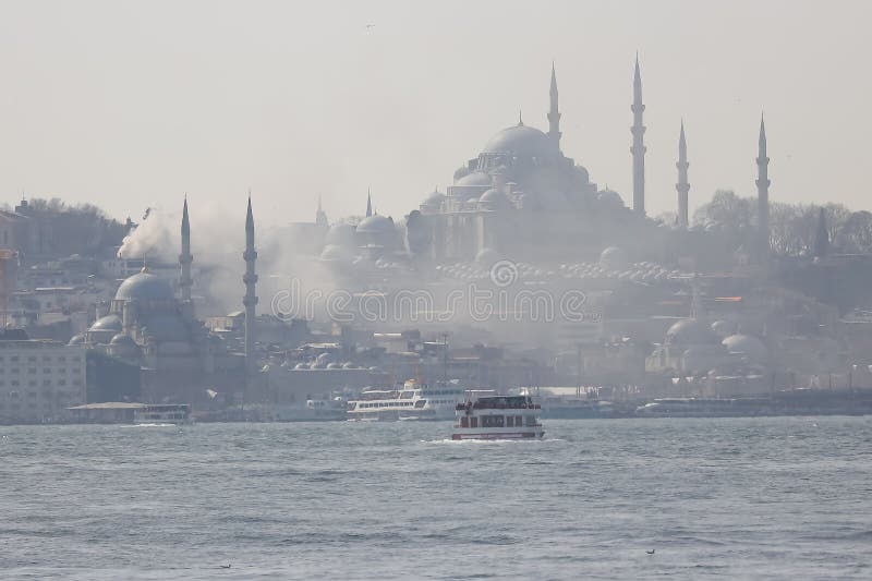 11-03-2024 Istanbul-Turkiye: There is a Fire in Eminonu Stock Photo ...