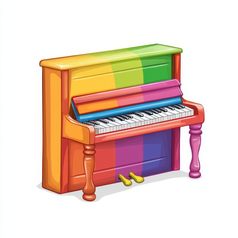 There is an Image of a Grand Piano that Has a Case with a Variety of ...