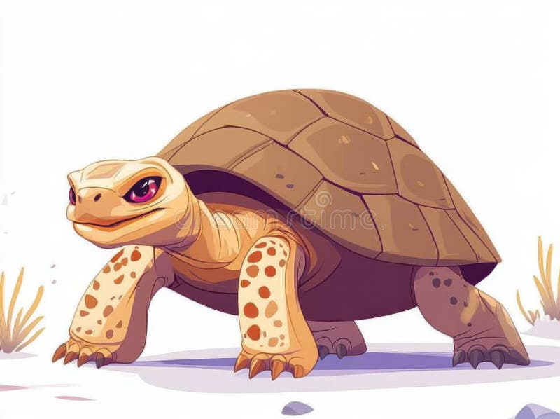 There is an Image of a Turtle with a Colorful Head and a Red Beak, and ...