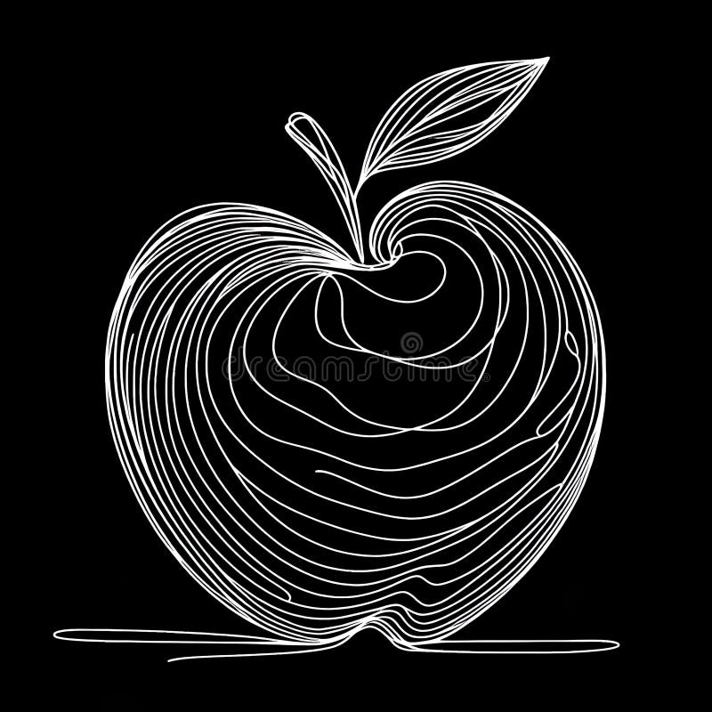 Apple Leaf Line Stock Illustrations – 20,001 Apple Leaf Line Stock ...