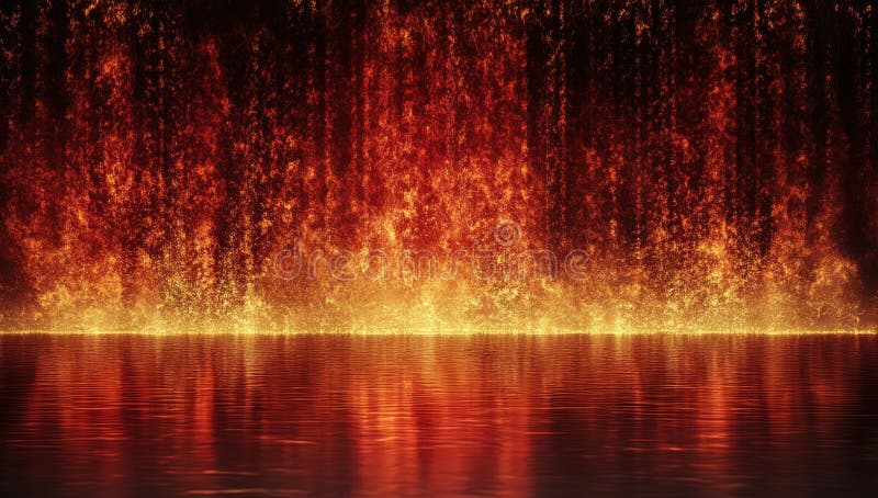 There is an Immense Amount of Fire Emanating from the Ground Stock ...