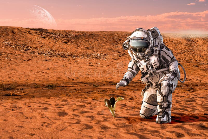 There is Life on Other Planets. Mixed Media Stock Illustration ...