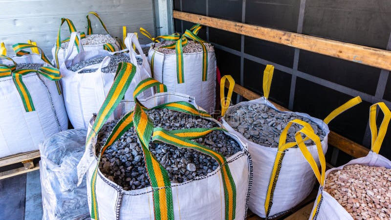 There is a Loading To the Truck Trailer . Stock Image - Image of ...