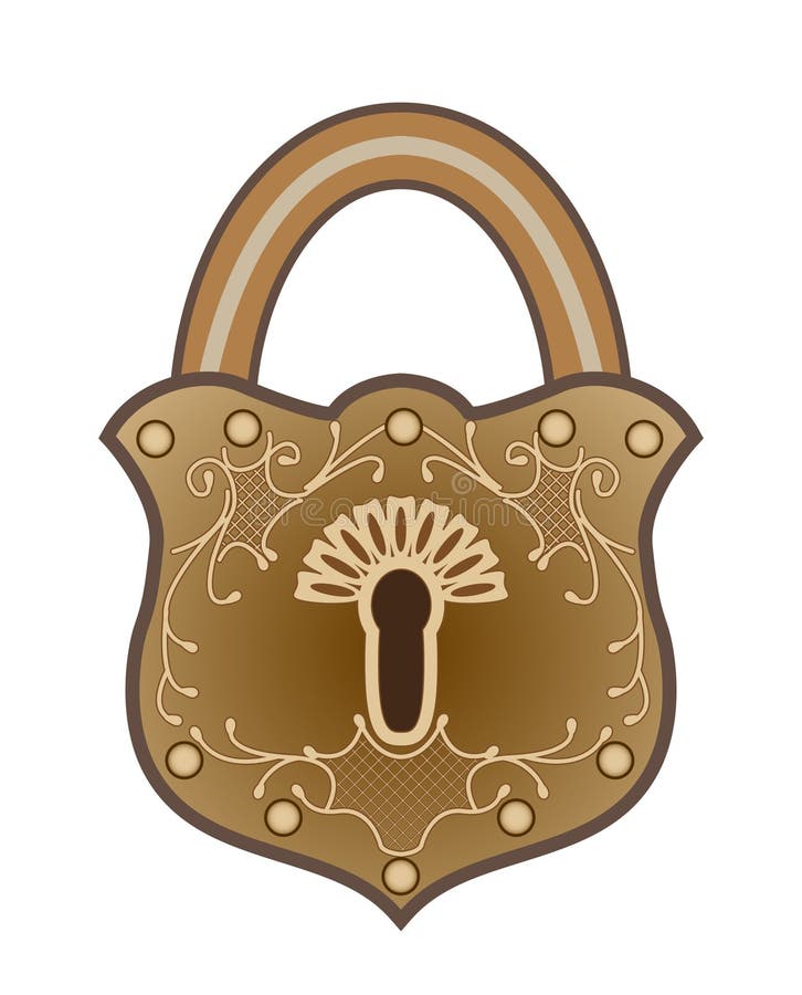 There is a Lock, but Where is the Key? Stock Illustration ...