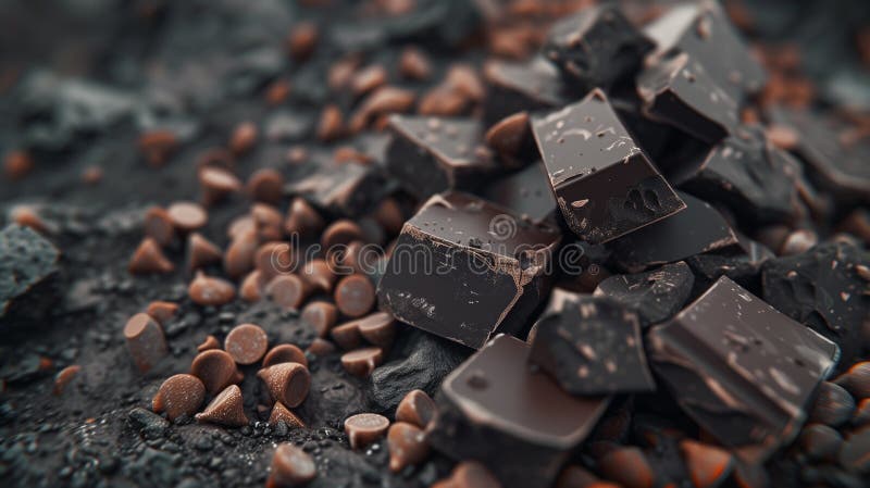 There are Many Different Types of Chocolate Bars Stacked on Top of Each ...